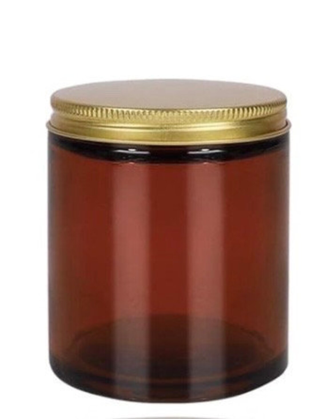 Amber Glass Jars 8oz. | Wholesale | Private Label | With Gold Lids - Etsy
