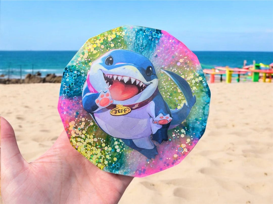 COASTER | Jeff the Land Shark - Resin Art by Faeyruh - Fully Finished ...