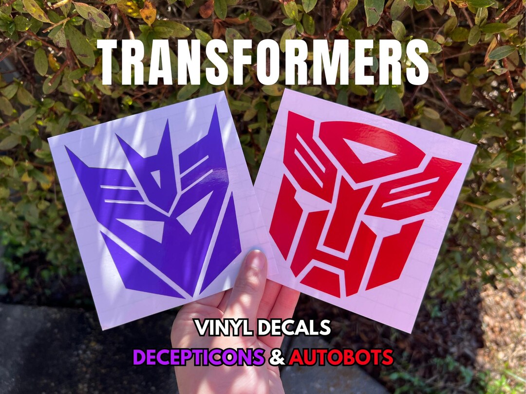 DECALS Transformers Decepticons and Autobots Stickers for Car Windows ...