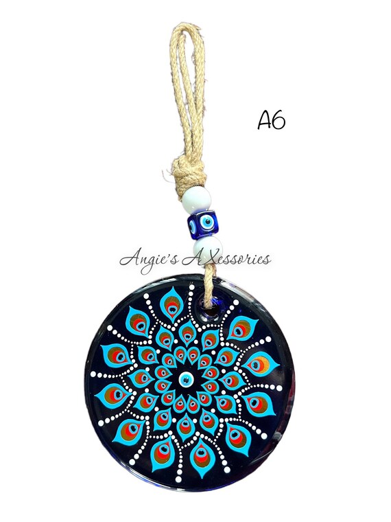 Large Glass Evil Eye Wall Amulets in Six Different Designs. - Etsy