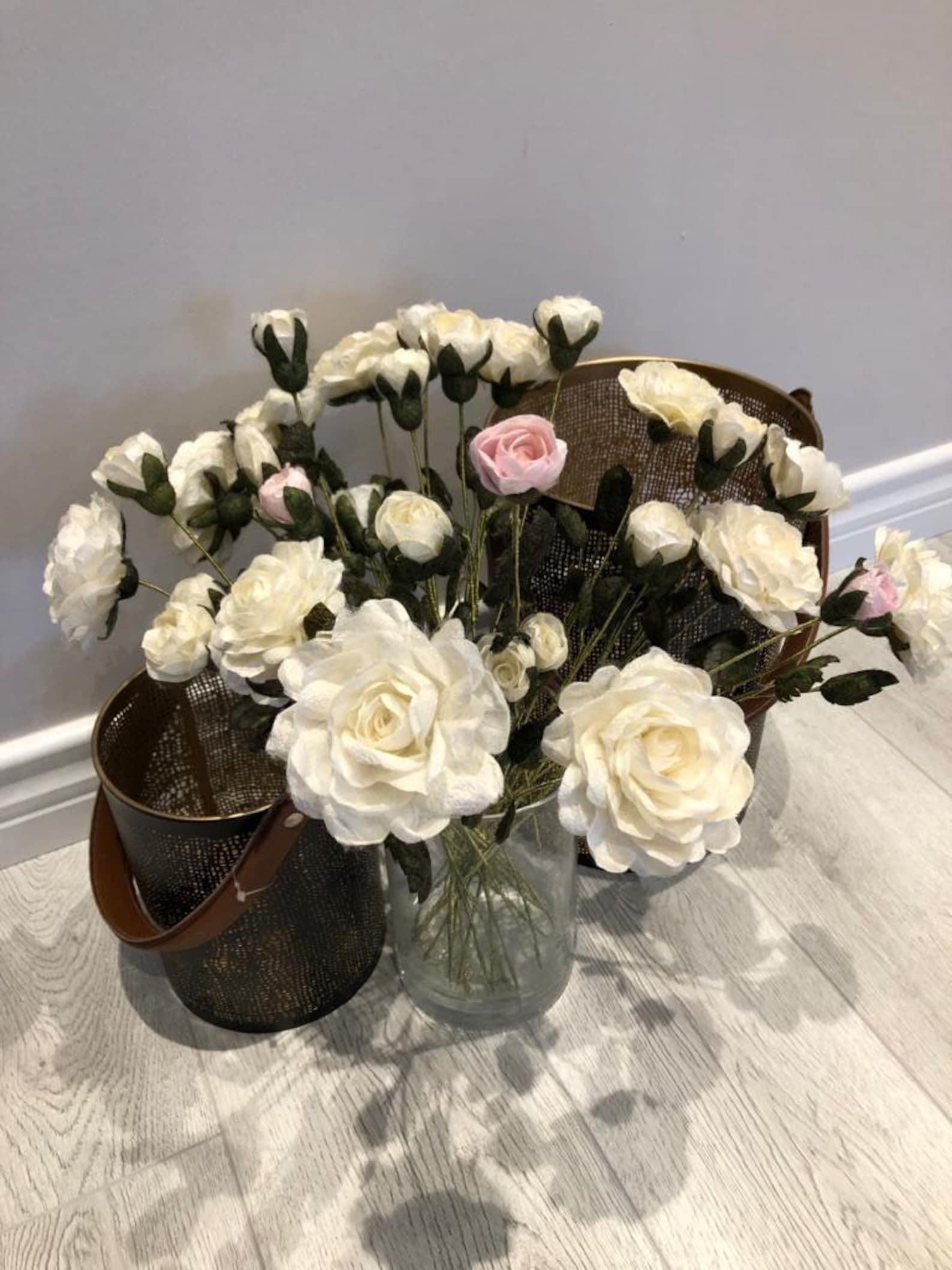 Handmade Silk Flowers Made From Silkworm Cocoon. Choose Your Color ...