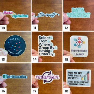 Data! Stickers | Data Science, Statistics, Engineer, Machine Learning ...