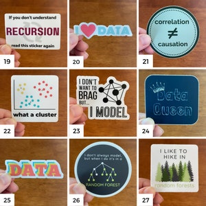 Data! Stickers | Data Science, Statistics, Engineer, Machine Learning ...