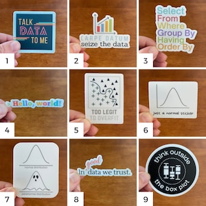 Data! Stickers | Data Science, Statistics, Engineer, Machine Learning ...