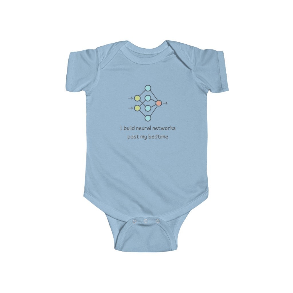 Neural Network Bodysuit for Baby | Data Science Newborn Gift, Data ...