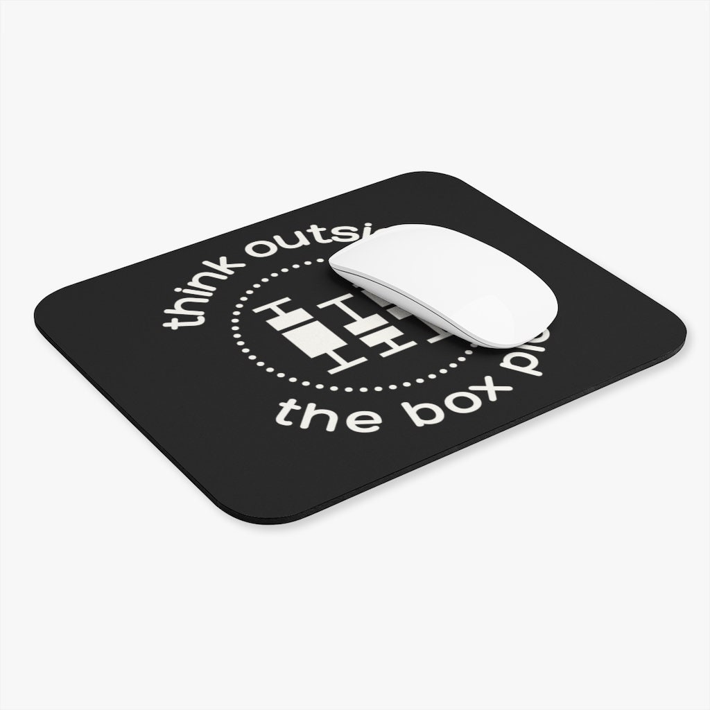 Think Outside the Box Plot Funny Mouse Pad | Data Scientist, Data ...