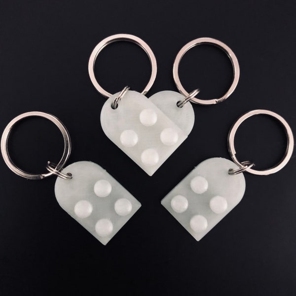 Lego® Heart Keychain - Etsy