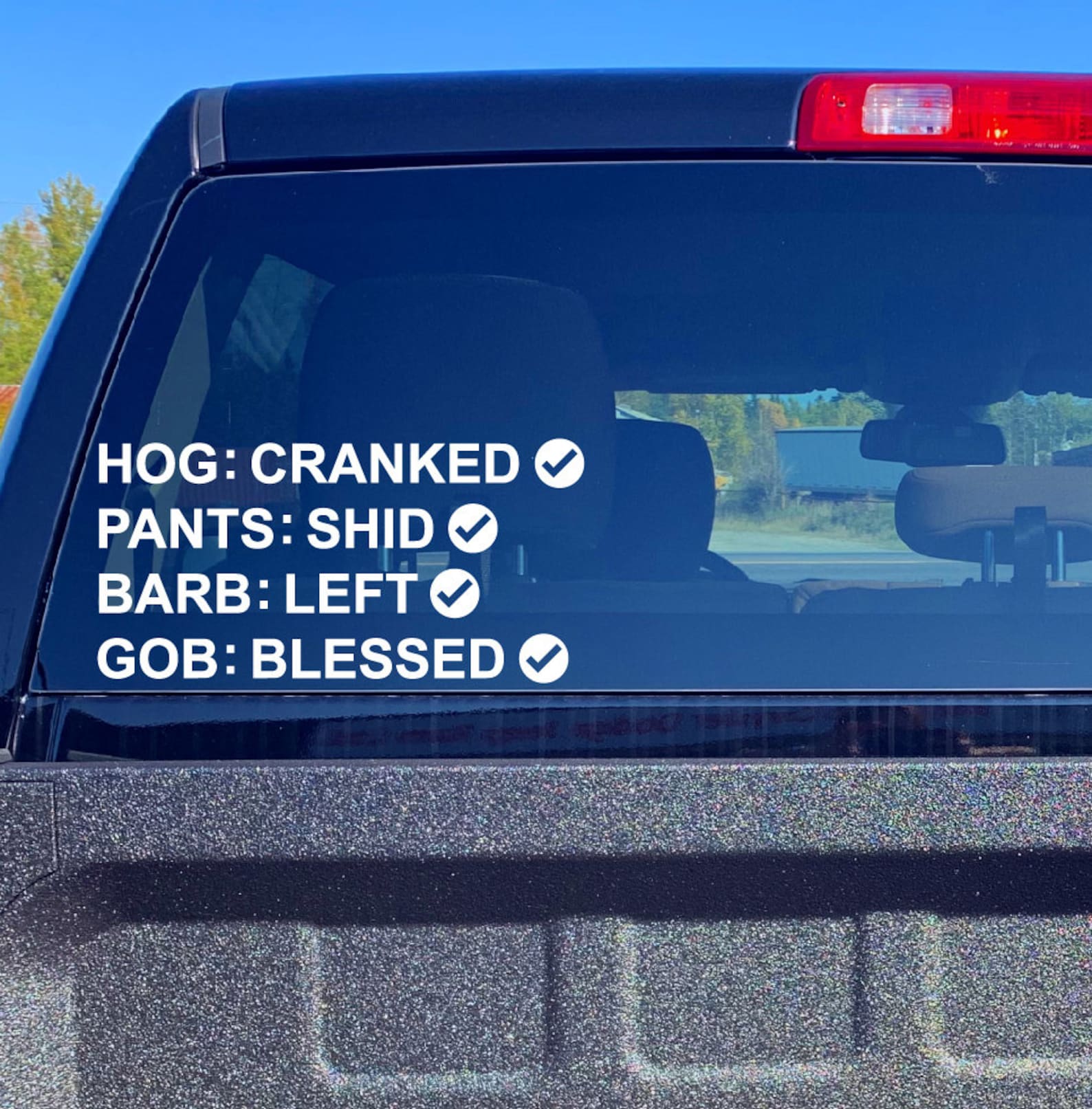 HOSS Decals: Funny Car Window Decal - Made in Canada - Etsy