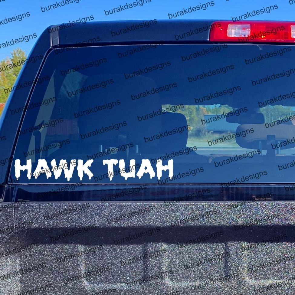 HAWK TUAH Decals / Funny Viral Meme Decal / Multiple Sizes Available ...