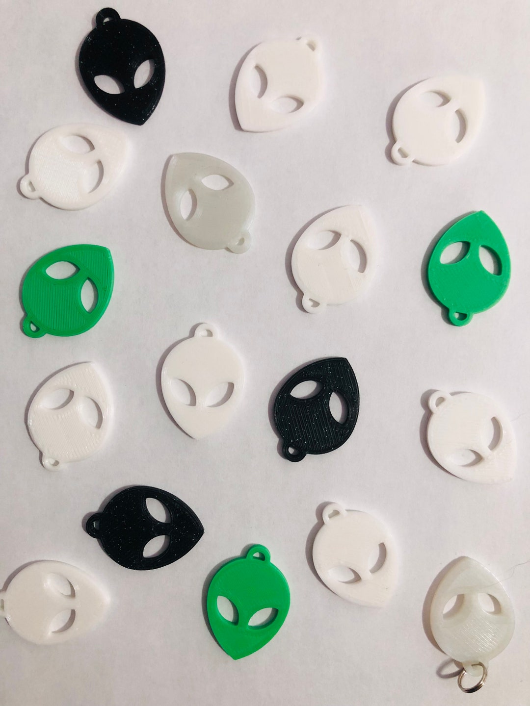 Mini Alien Keychains & Pendants - Four Colour Options to Choose From ...