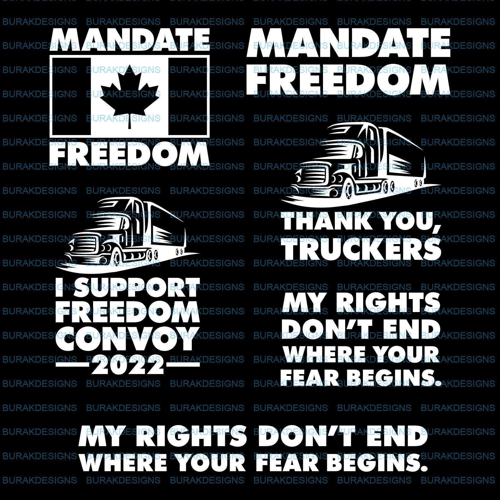 Paper, Party & Kids Mandate Freedom Decal Convoy for Freedom Canada ...