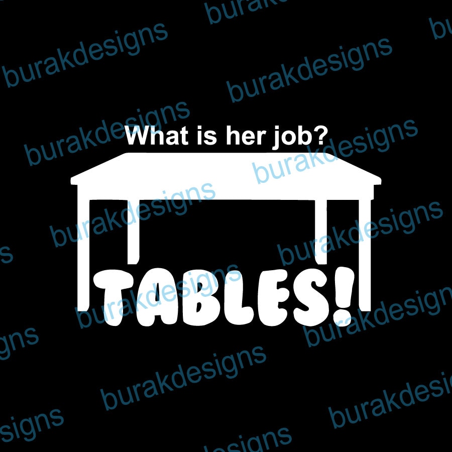 TABLES Decal / I Think You Should Leave Decal / ITYSL / Tim Robinson ...
