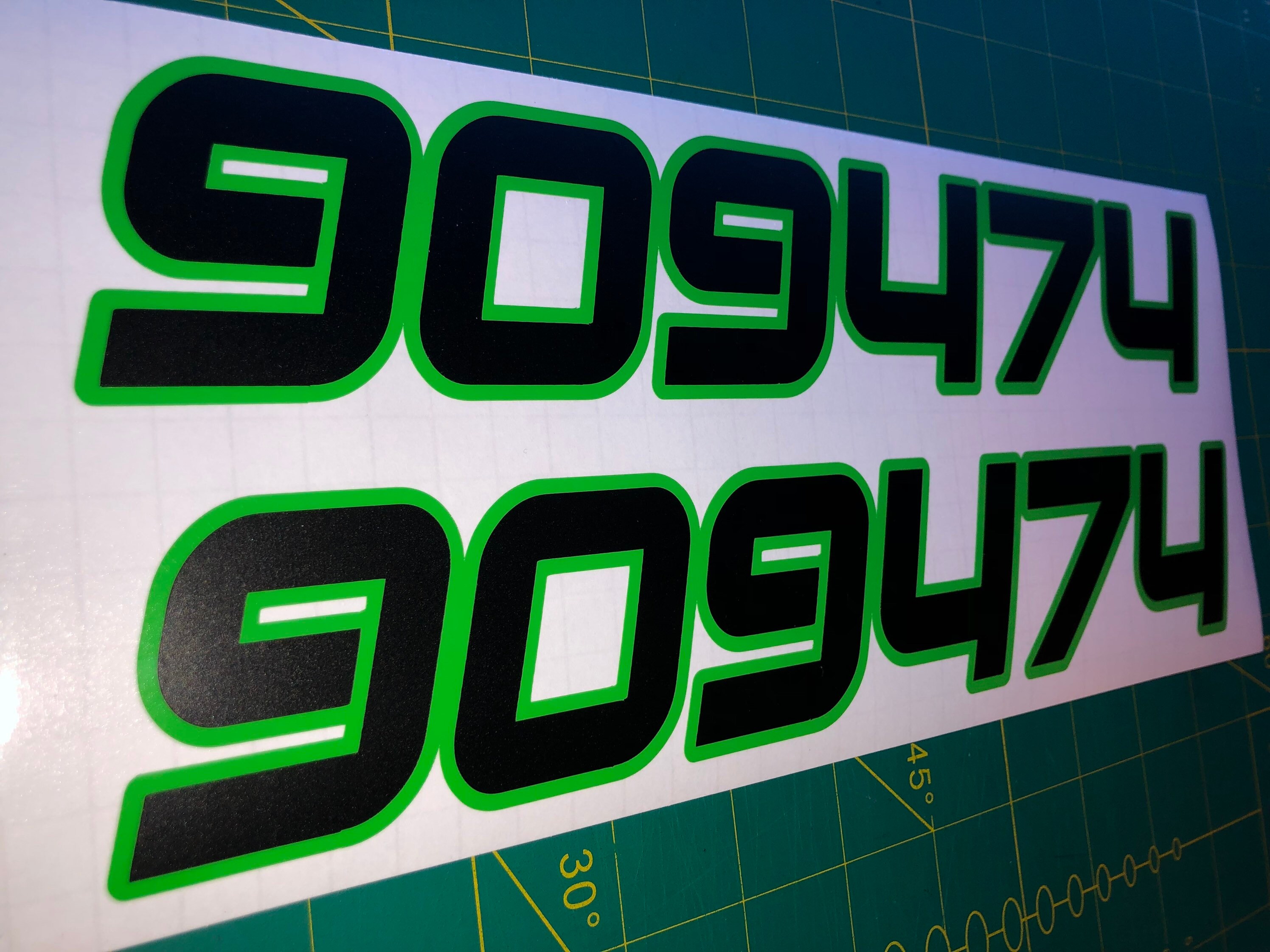 Custom Snowmobile Registration Number Decals / 20 Fonts and - Etsy