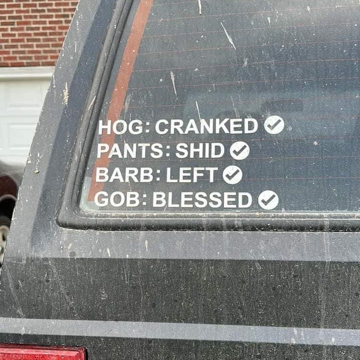 HOSS Decals: Funny Car Window Decal - Made in Canada - Etsy