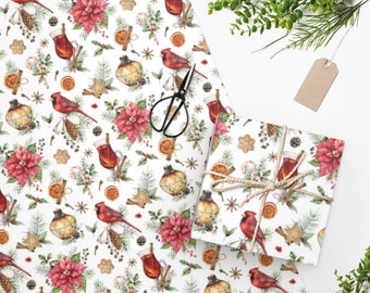 Cardinal Wrapping Paper - Etsy