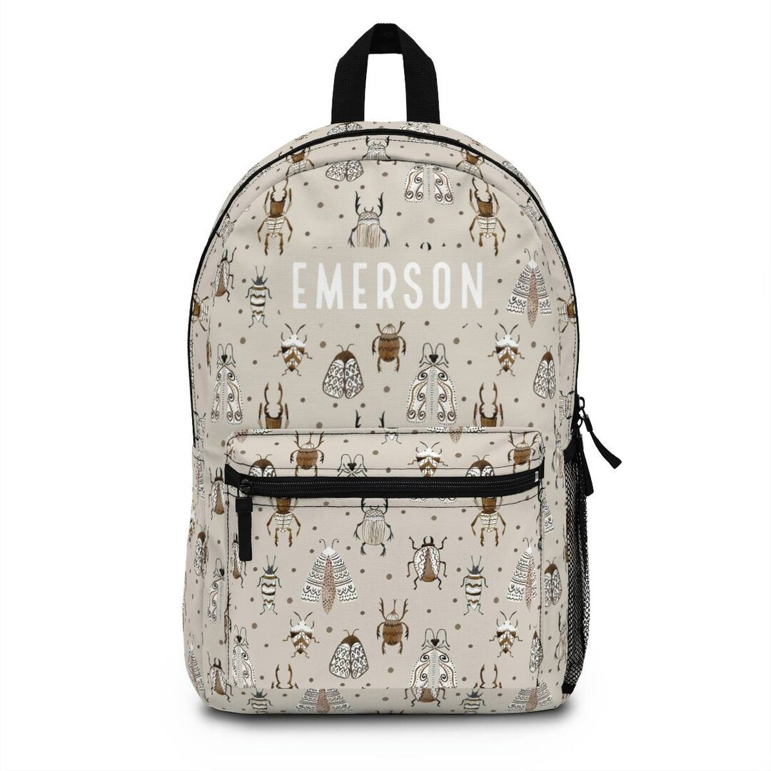 Personalized Boho Bugs Backpack. Custom Bug Bookbag for Kids & Adults ...