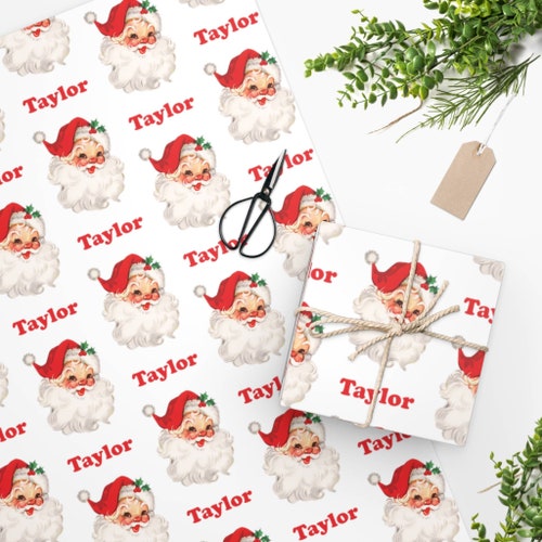 Personalized From Santa Wrapping Paper. Christmas Gift Wrap. - Etsy