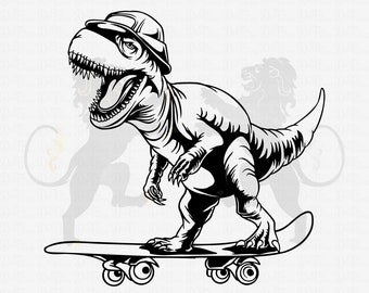 T-rex Svg, Roaring T-rex Vector, Dinosaur Svgtyrannosaurus Rex Svgt Rex ...