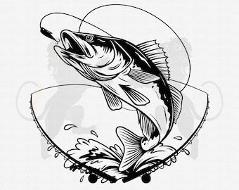 Walleye Fishing Svg, Fishing Svg, Walleye Fish Svg, Walleye Clipart ...