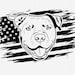 Pitbull With Flag Svg American Pit Bull Svg Pitbull Clipart | Etsy