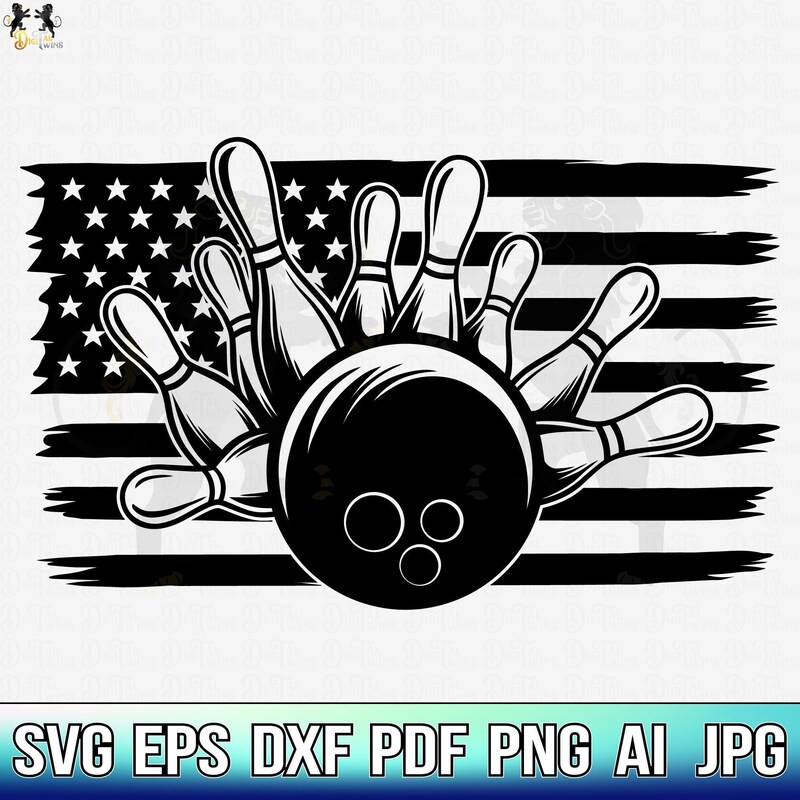 Bowling Svg - Etsy
