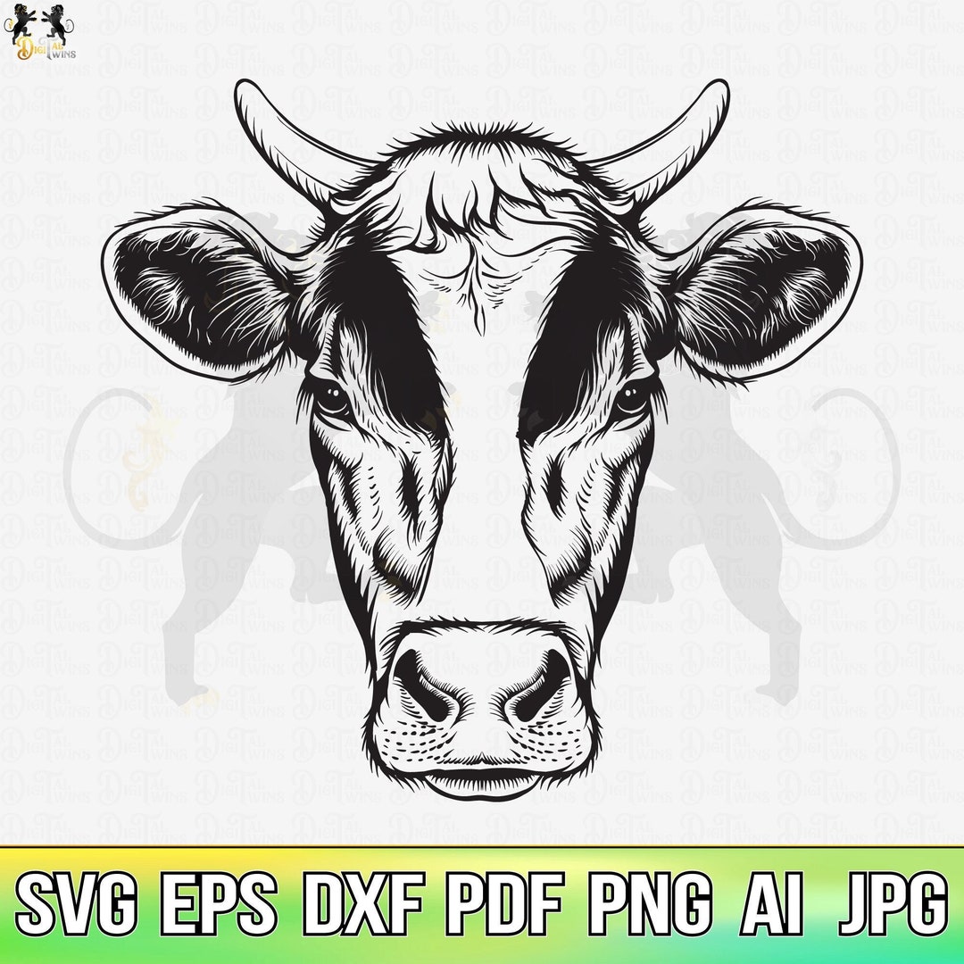 Cow Svg, Cow Print Svg, Cow Cricut, Cow Clipart, Cow Cut File, Dairy ...