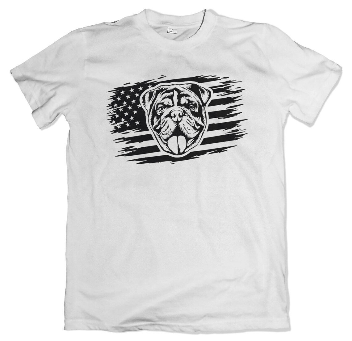 Bulldog With Flag Svg American Bulldog Svg Bulldog Clipart | Etsy