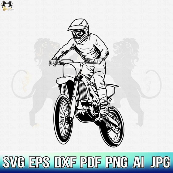 Motocross Biker Svg Motocross Svg Motorcycle Svg Biker Svg | Etsy