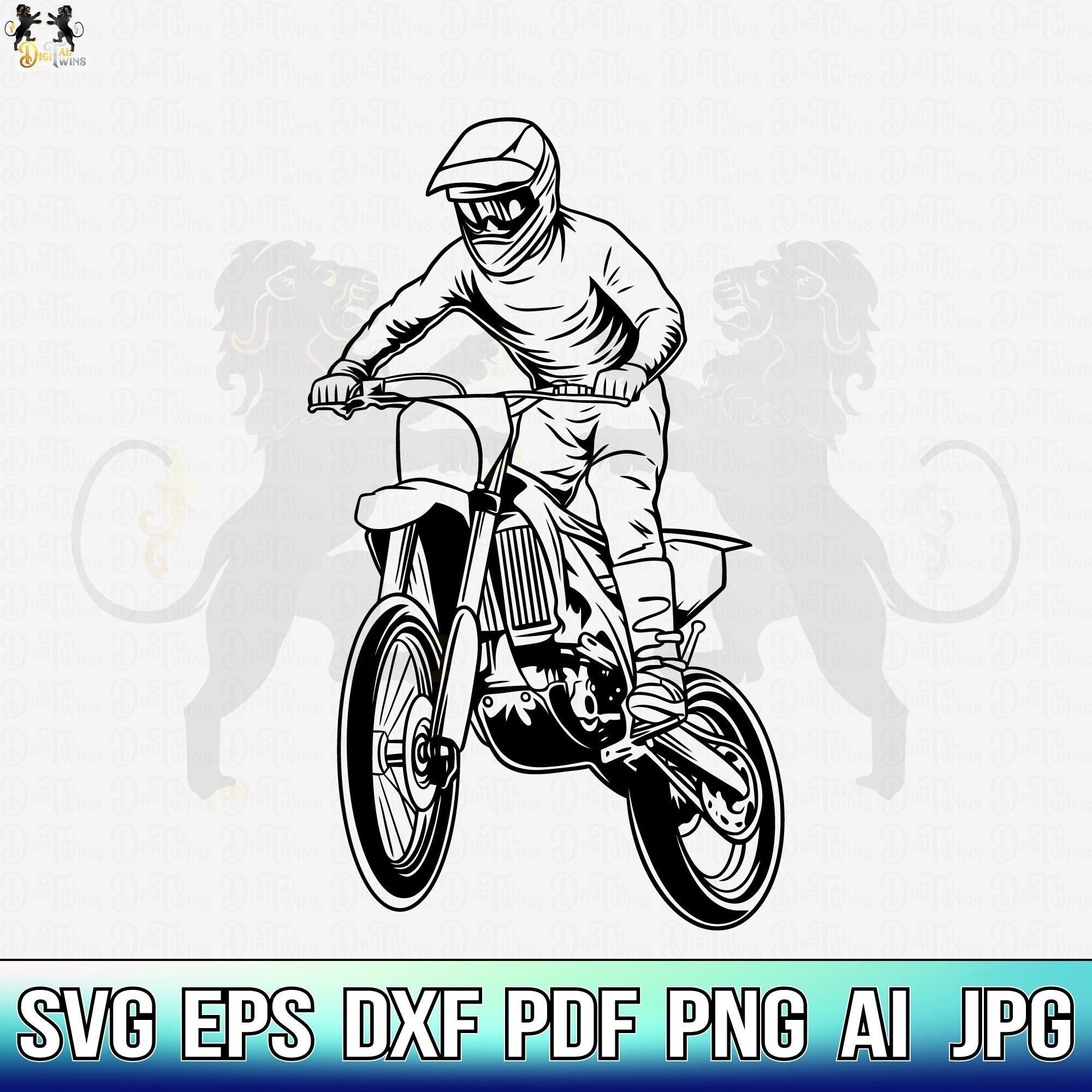 Motocross Biker Svg Motocross Svg Motorcycle Svg Biker Svg - Etsy