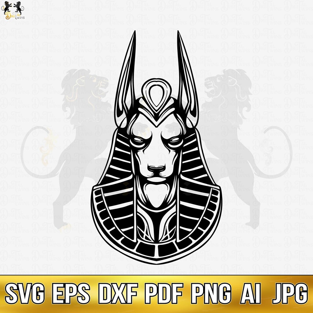 Anubis Svg, Anubis Head Svg, Ancient God Anubis Svg, Ancient Egypt Svg ...