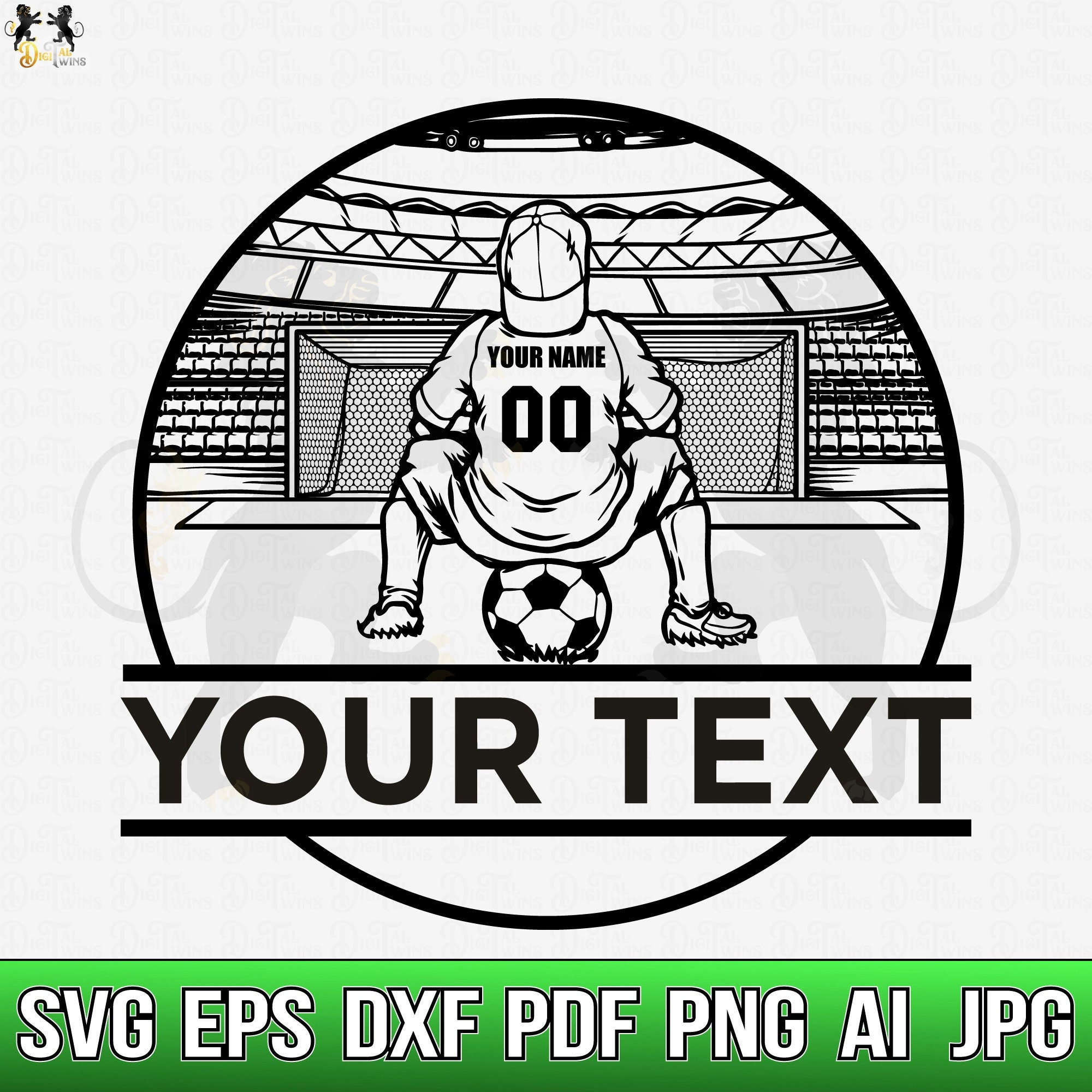 Soccer Svg, Soccer Player Svg, Soccer Monogram Svg, Soccer Clipart ...