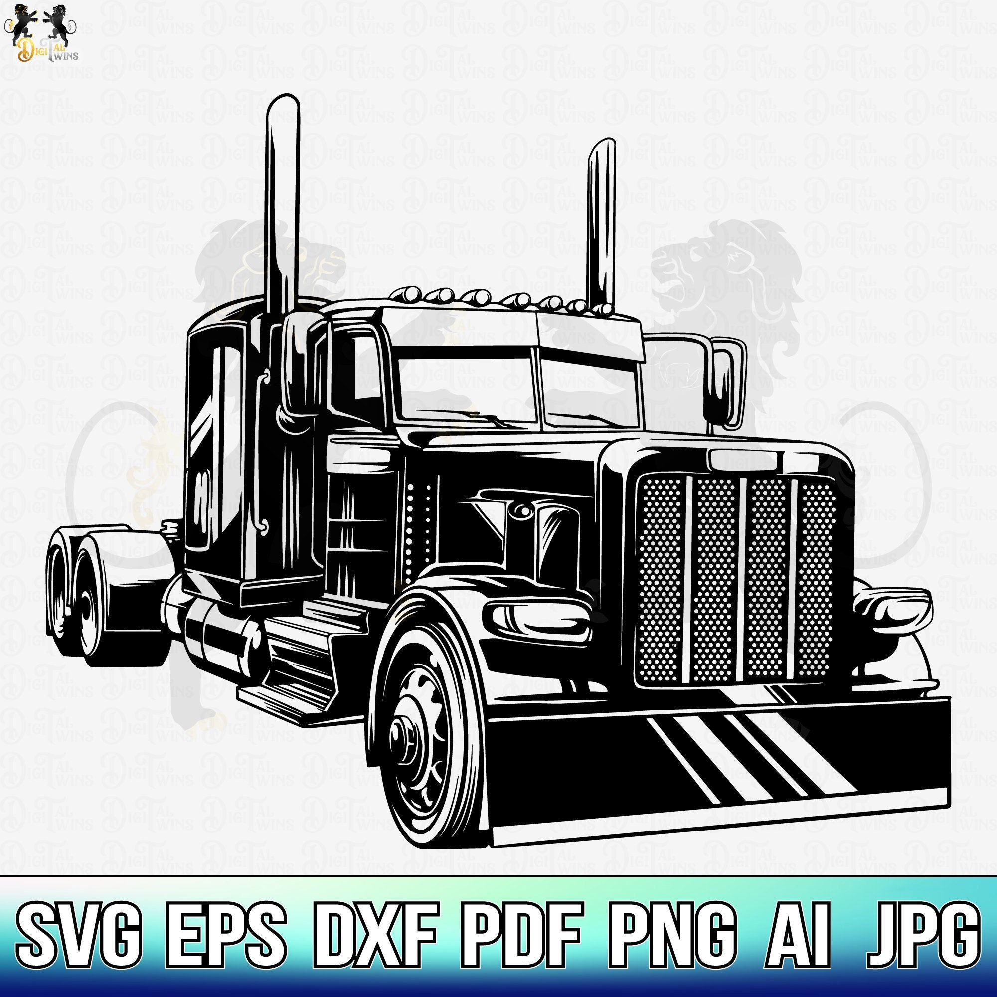 Semi Truck Svg Semi Truck Clipart Semi Truck Cricut Semi - Etsy Canada