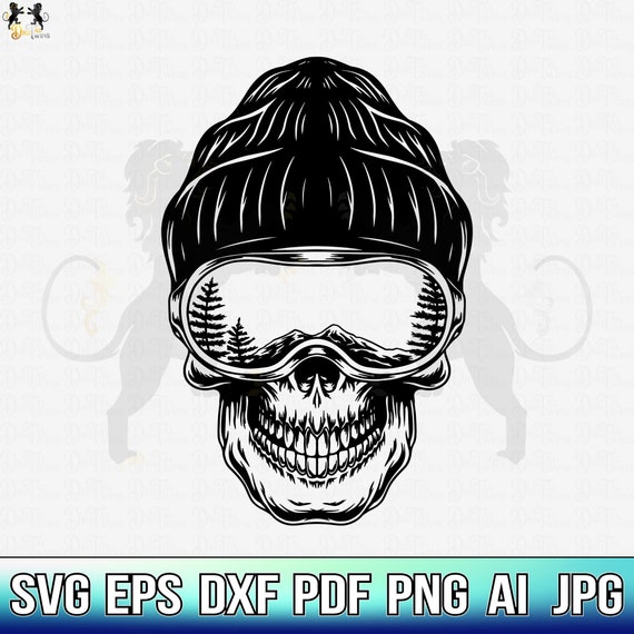 Snowboard Svg Snowboard Skull Svg Snowboarding Svg - Etsy