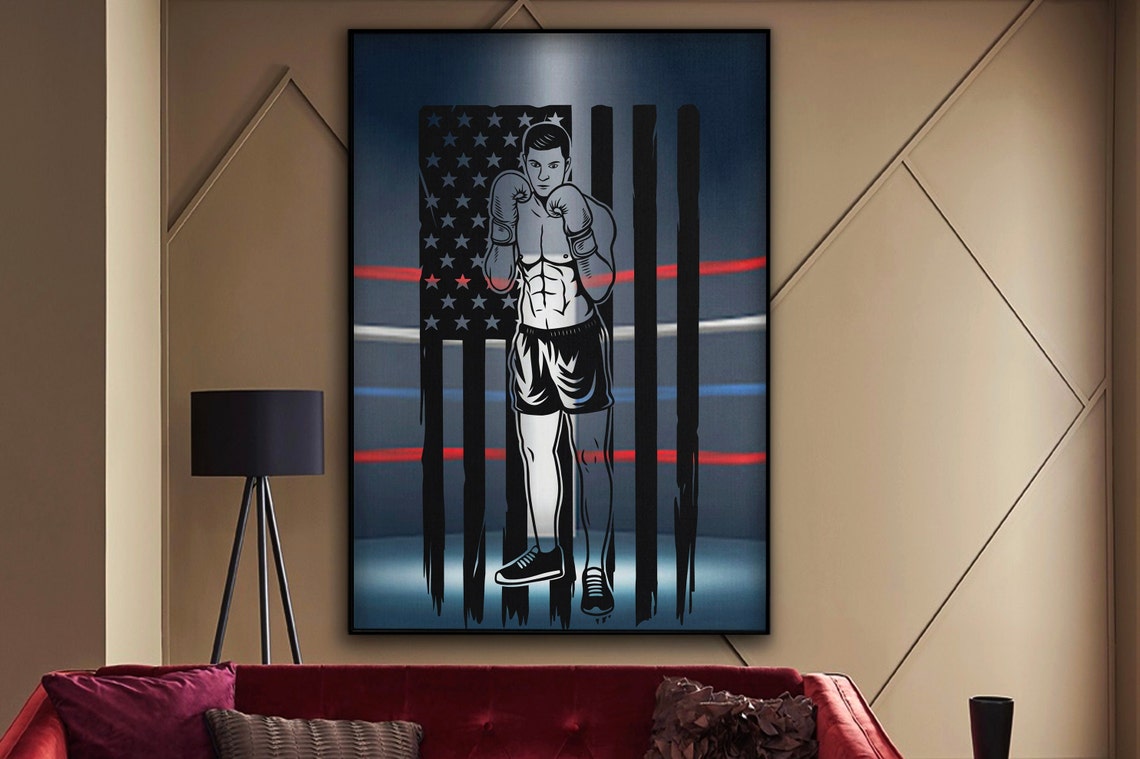 Boxer With USA Flag Svg Boxing Svg Boxer Svg Boxing Glove - Etsy