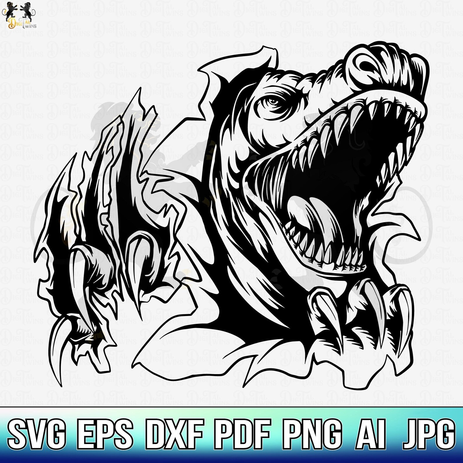 T Rex Svg, T Rex Scratch Svg, Dinosaur Svg, Tyrannosaurus Rex Svg, T Rex Clipart, T Rex Cut File ...