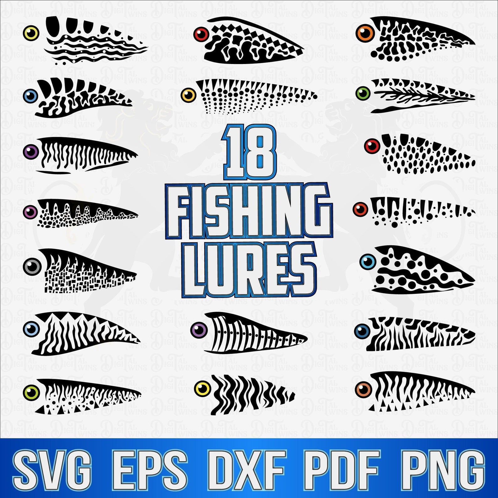 Fishing Lure Svg Lure Svg Print Fishing Lure Pattern Svg - Etsy