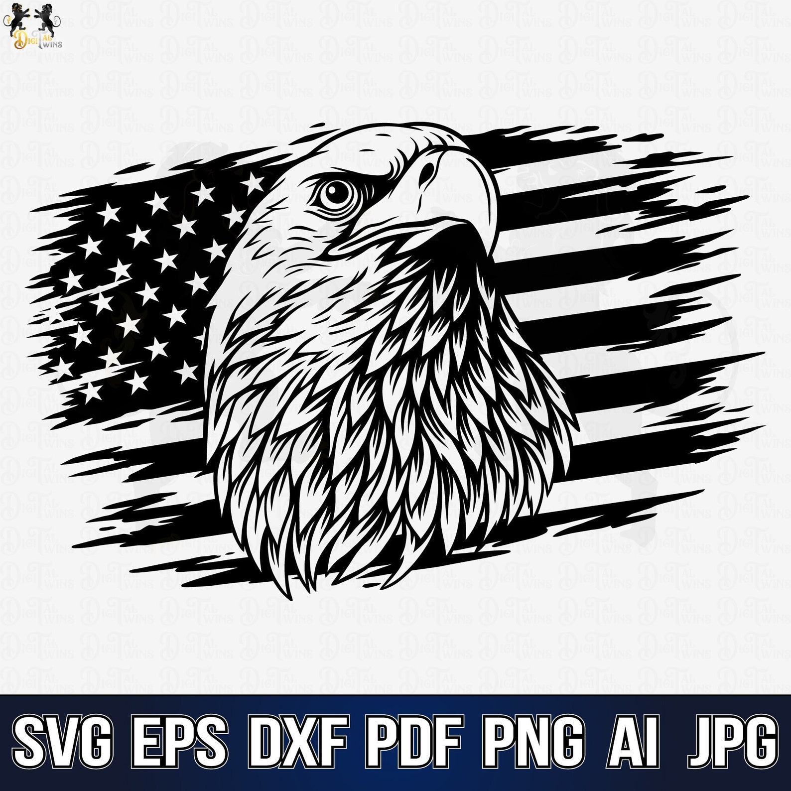 Eagle Through Flag Svg Eagle With Flag Svg Eagle USA Svg - Etsy