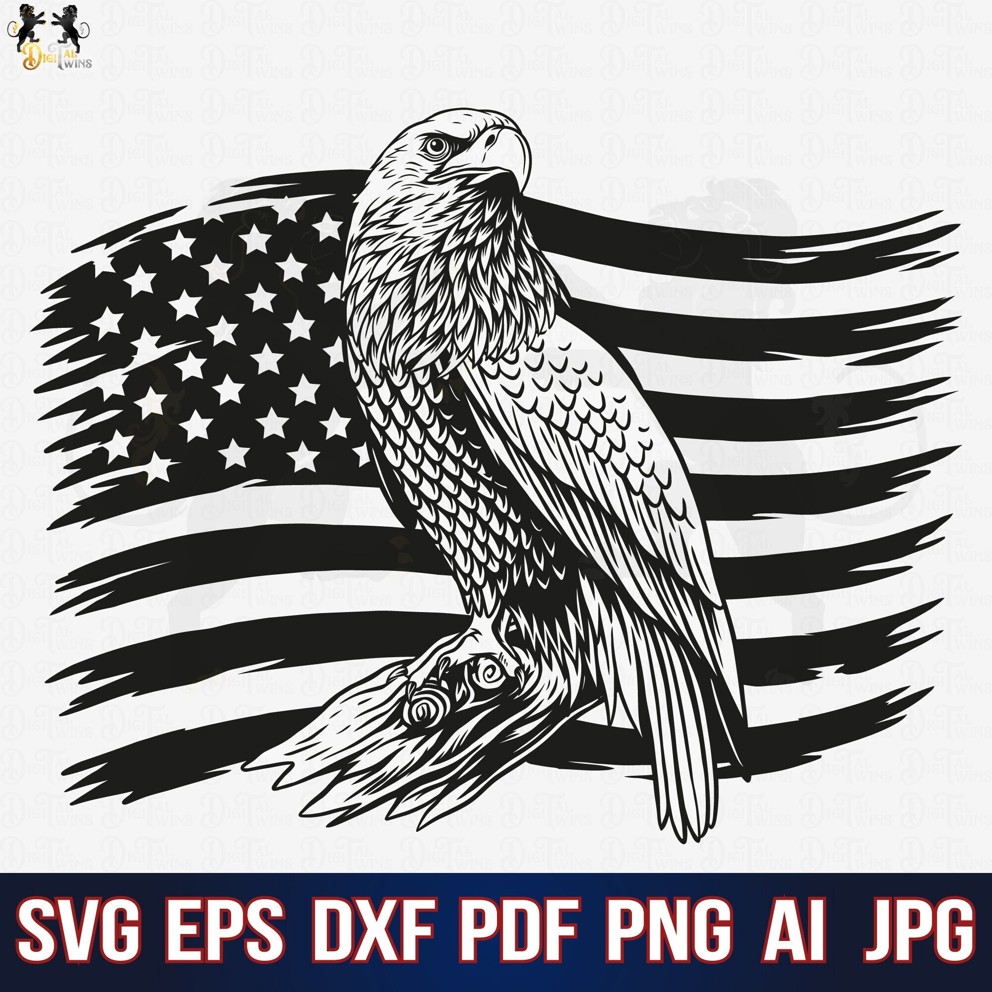 Eagle Through Flag Svg Eagle With Flag Svg Eagle USA Svg - Etsy