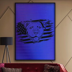 Pitbull With Flag Svg, American Pit Bull Svg, Pitbull Clipart, Pitbull ...