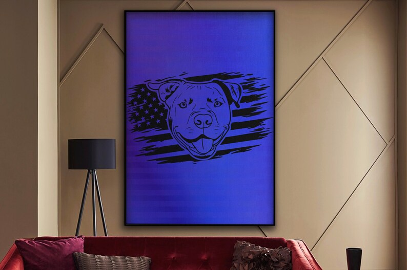 Pitbull With Flag Svg, American Pit Bull Svg, Pitbull Clipart, Pitbull ...