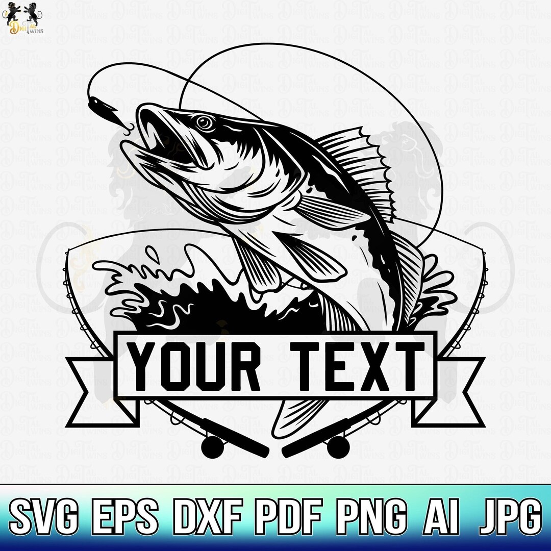 Walleye Fishing Svg, Fishing Svg, Walleye Fish Svg, Walleye Clipart ...