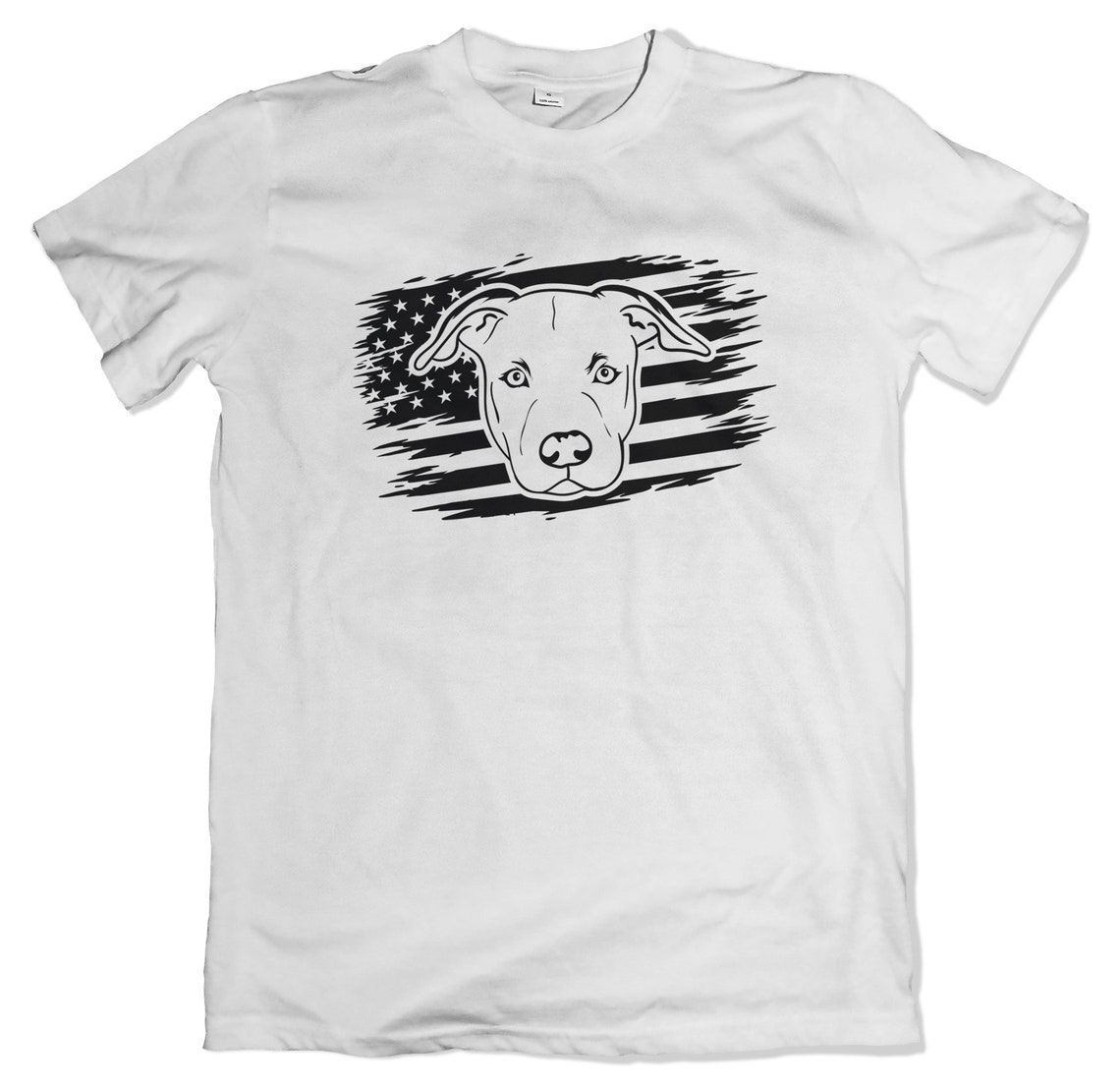 Pitbull With Flag Svg American Pit Bull Svg Pitbull Clipart | Etsy