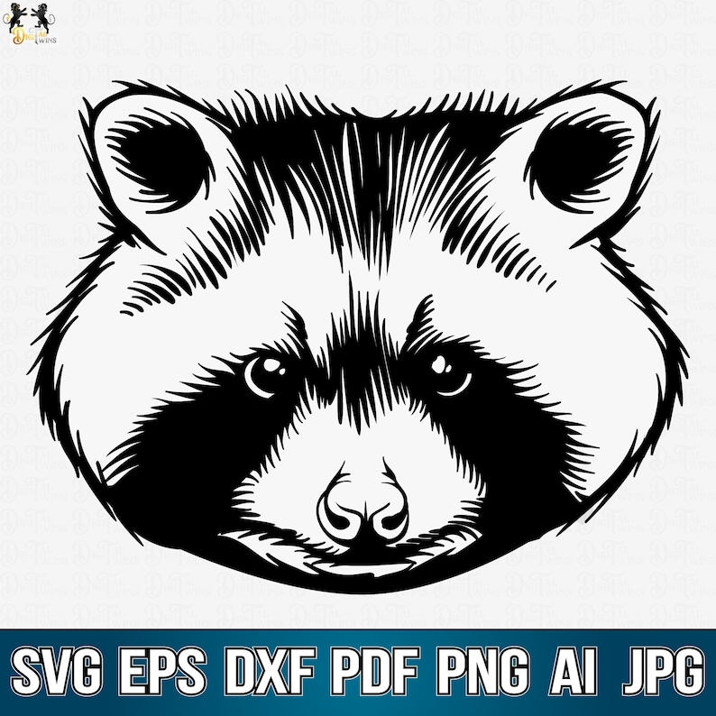 Raccoon Svg, Raccoon Face Svg, Raccoon Clipart, Raccoon Cutfile ...
