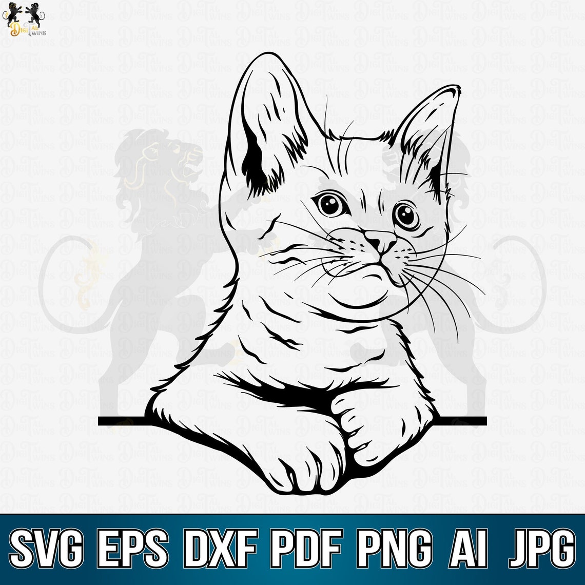 Cat Svg Cute Cat Svg Cat Clipart Cat Cricut Cat Cutfile - Etsy