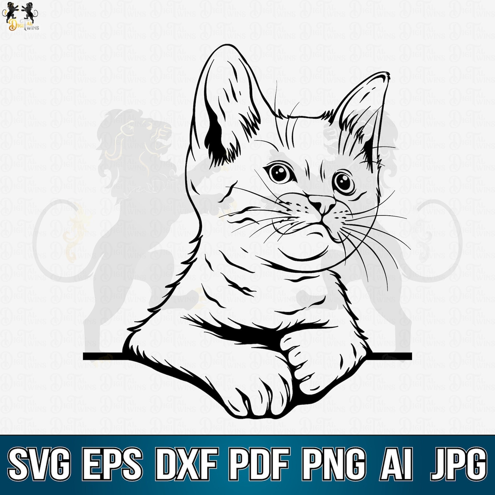 Cat Svg Cute Cat Svg Cat Clipart Cat Cricut Cat Cutfile - Etsy