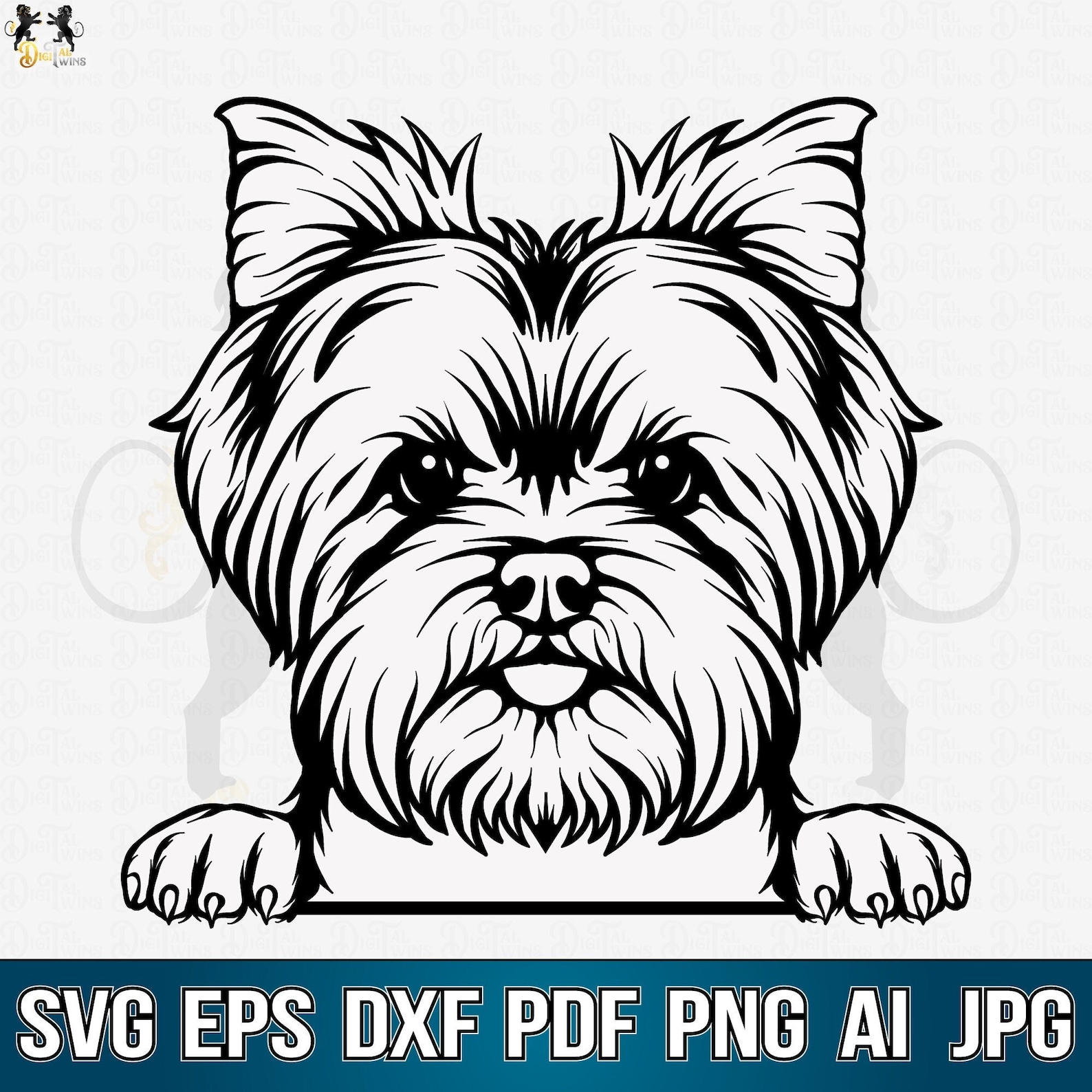 Yorkshire Terrier Svg Yorkshire Clipart Yorkshire Cricut - Etsy
