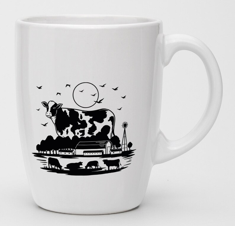 Cow Svg Running Cow Svg Cow Clipart Cow Vector Cow Cricut | Etsy