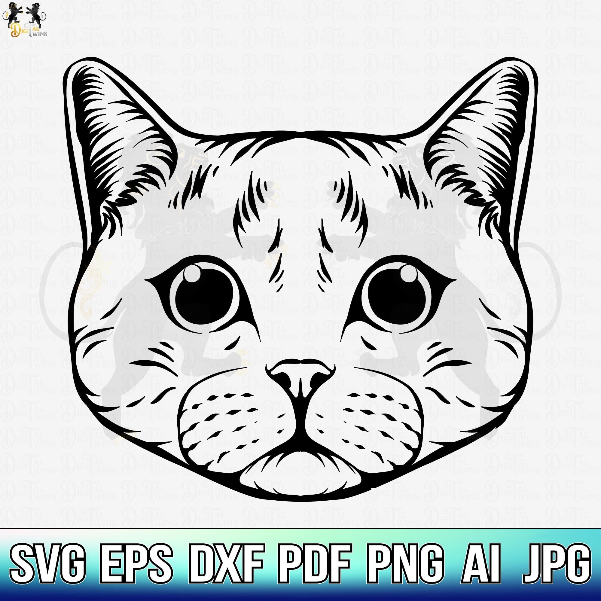 Cat Svg Cute Cat Svg Cat Clipart Cat Cricut Cat Cutfile - Etsy