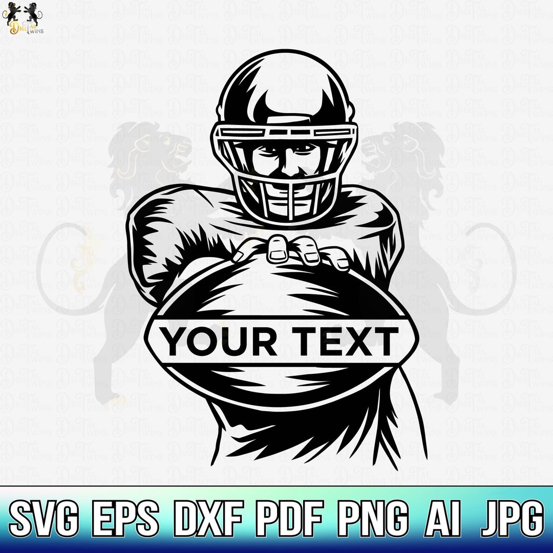 Football Player Svg, Football Svg, Football Name Svg, Football Cut ...