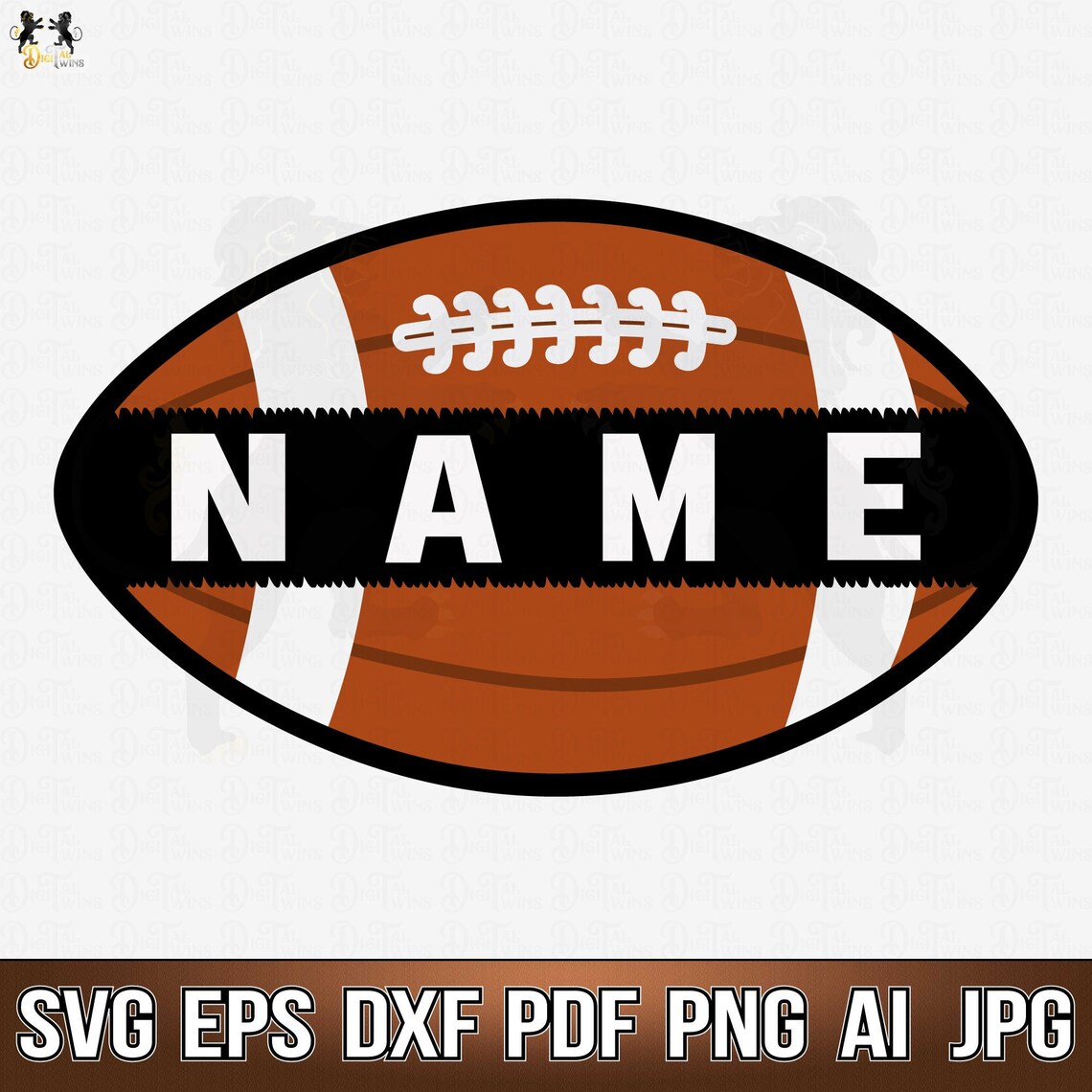 Football Svg, Football Name Frame Svg, Football Svg, Football Clipart ...